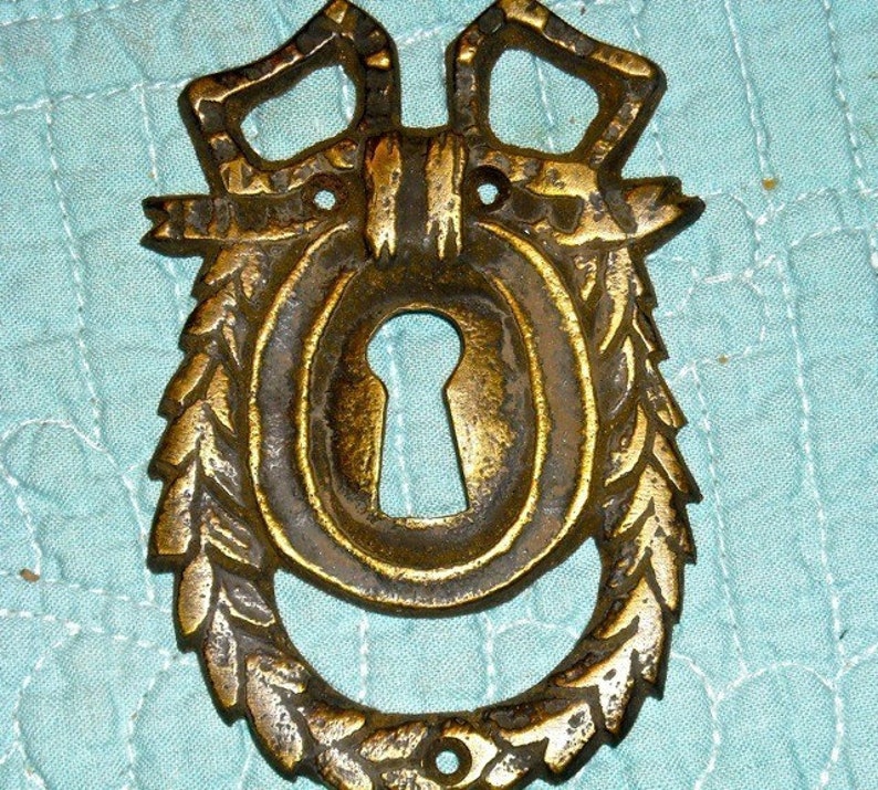 Steampunk Supplies French Key Vintage Old Key Hole Keyhole - Etsy