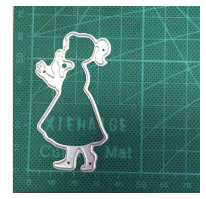Die Cut Small Girl Child Metal Cutting Dies Scrapbook Paper Craft DIY ...