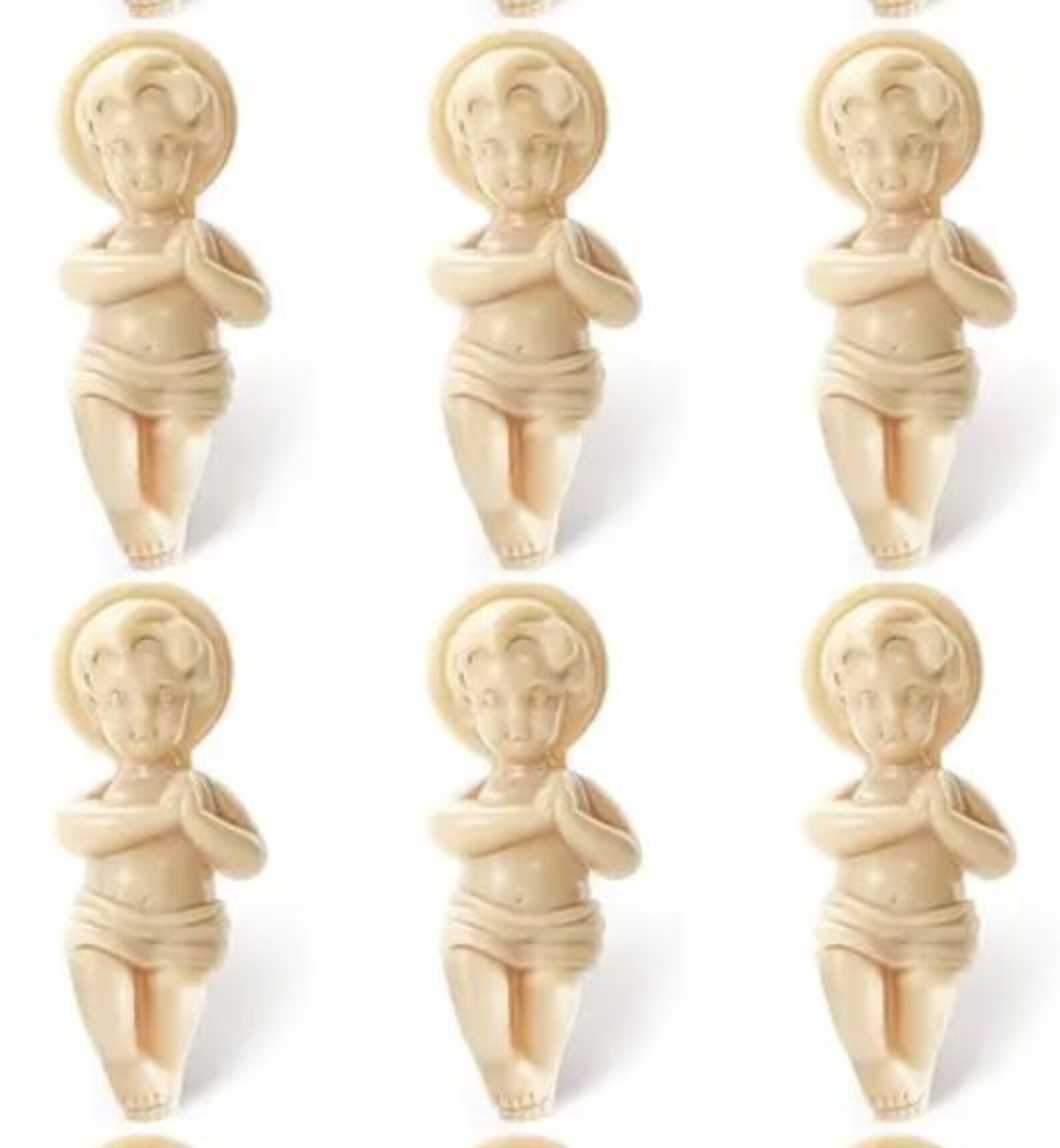 Teeny Tiny Mini Jesus Nativity Creche Angel Plastic Miniature Doll ...
