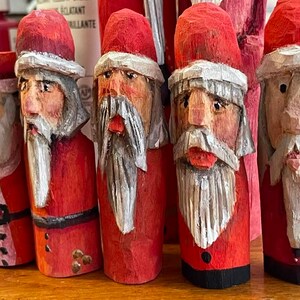 Christmas Primitive Santa Claus Gift Stocking Stuffer Wooden Wood Jenga ...