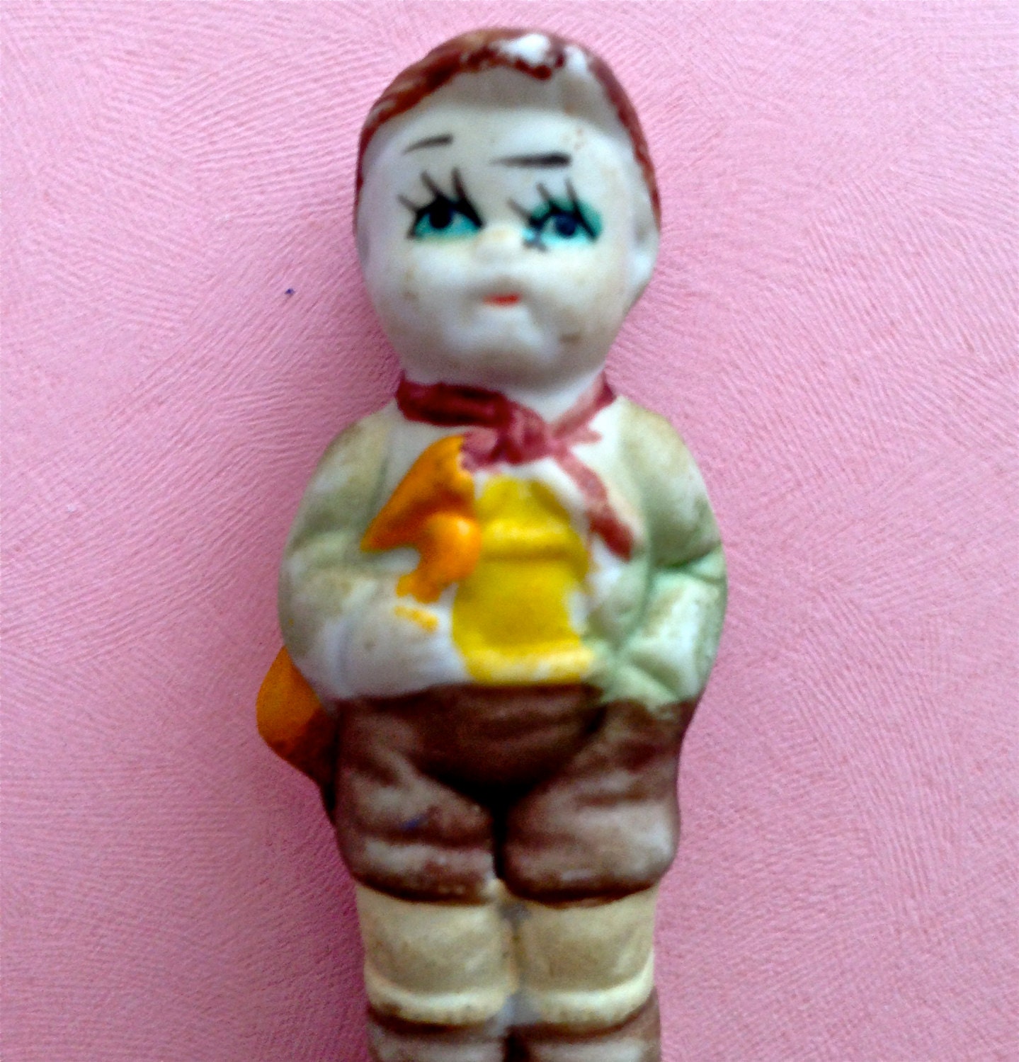 Frozen Charlotte Doll Bisque Miniature Bugle Boy Vintage - Etsy