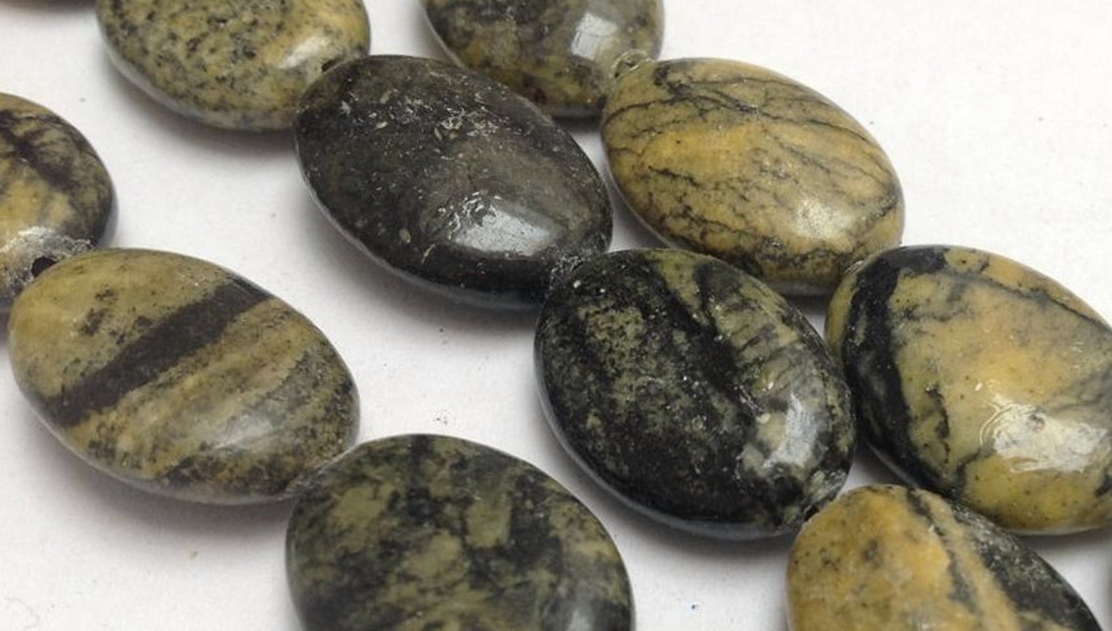 Jewelry supplies Green Turkey Turquoise Gemstone Rectangle | Etsy