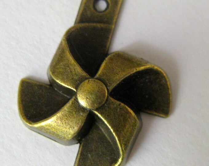 Steampunk Supplies Bronze Pinwheel Pinwheel Pendant Drop Charm - Etsy