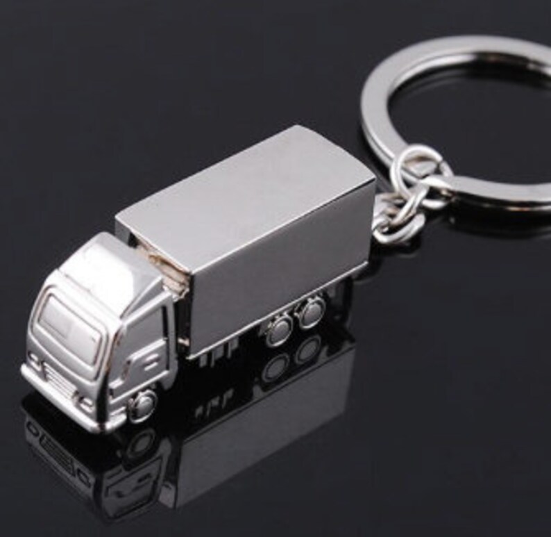 Semi Truck Keychain Key Ring Keyring Key Ring Chain Trucker - Etsy
