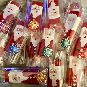 Christmas Primitive Santa Claus Gift Stocking Stuffer Wooden Wood Jenga ...