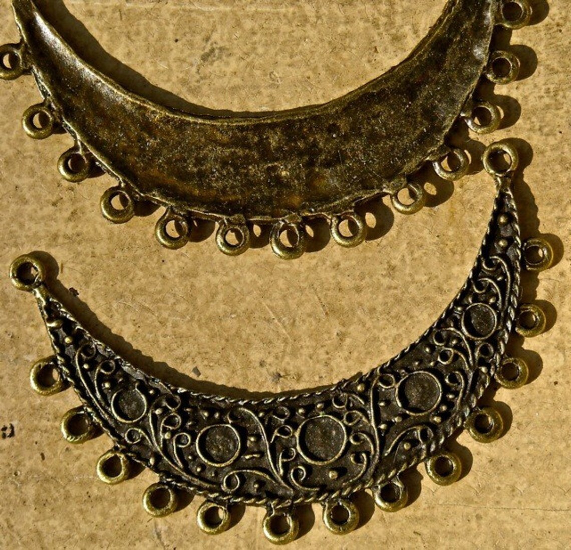 Large Necklace Blank Pendant Drop Finding Connector 7 Hole | Etsy