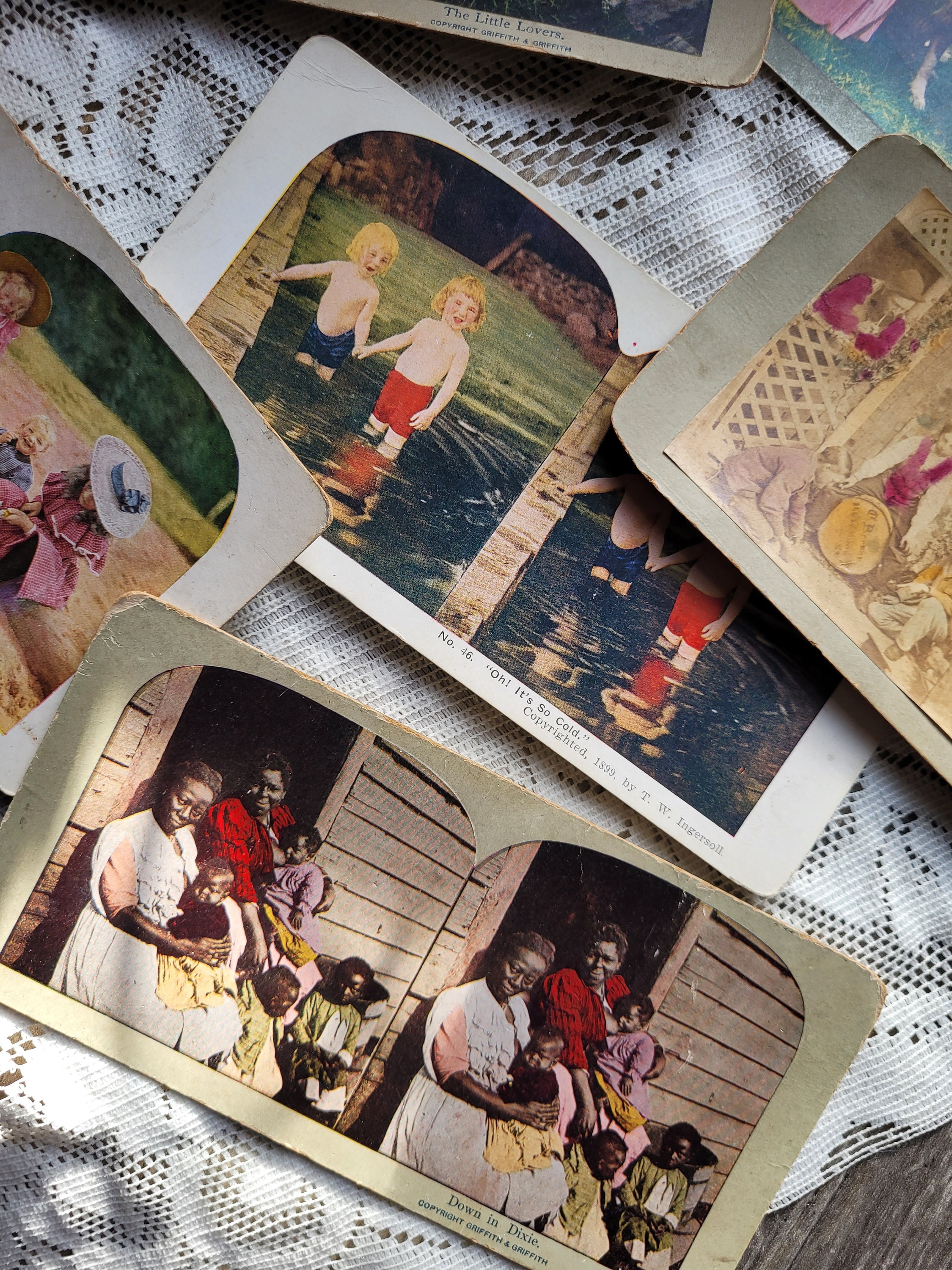 Vintage Digital Art Stereoscope Viewer Cards Junk Journaling Greeting ...