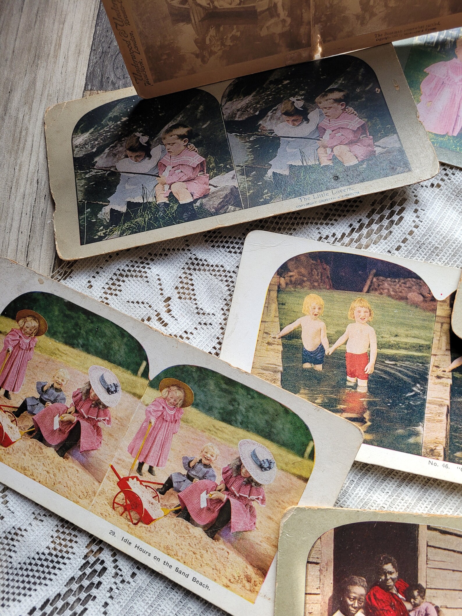 Vintage Digital Art Stereoscope Viewer Cards Junk Journaling Greeting ...