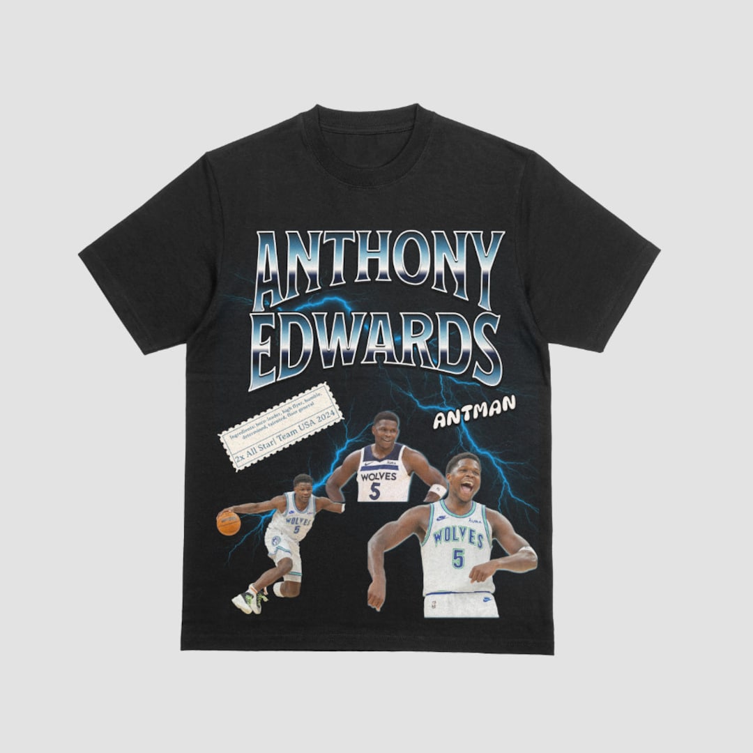 Anthony Edwards Minnesota Timberwolves NBA Tee Shirt - Etsy