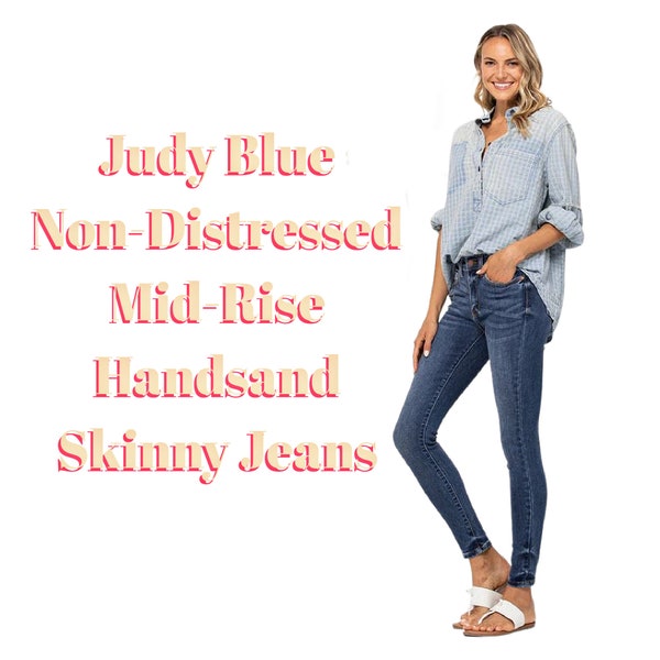 Judy Blue Jeans Mid Rise - Etsy