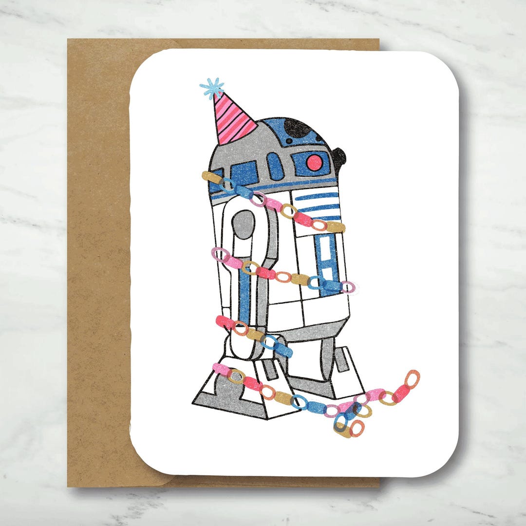 Party R2D2 Card - Etsy