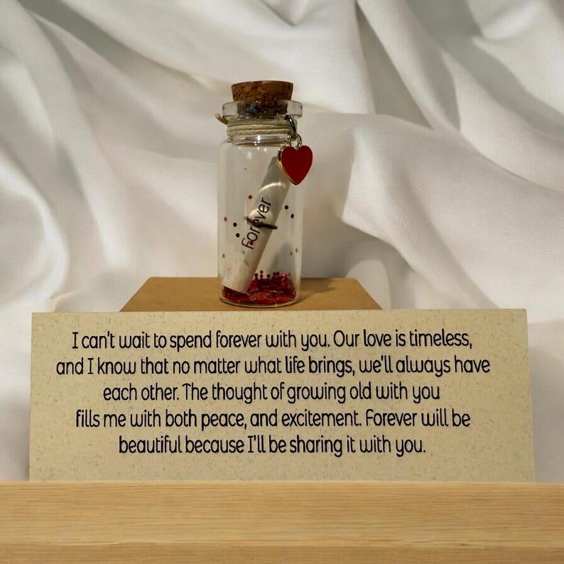 Love Message in a Bottle. Great Valentines Gift! Yesterday, Today, and ...