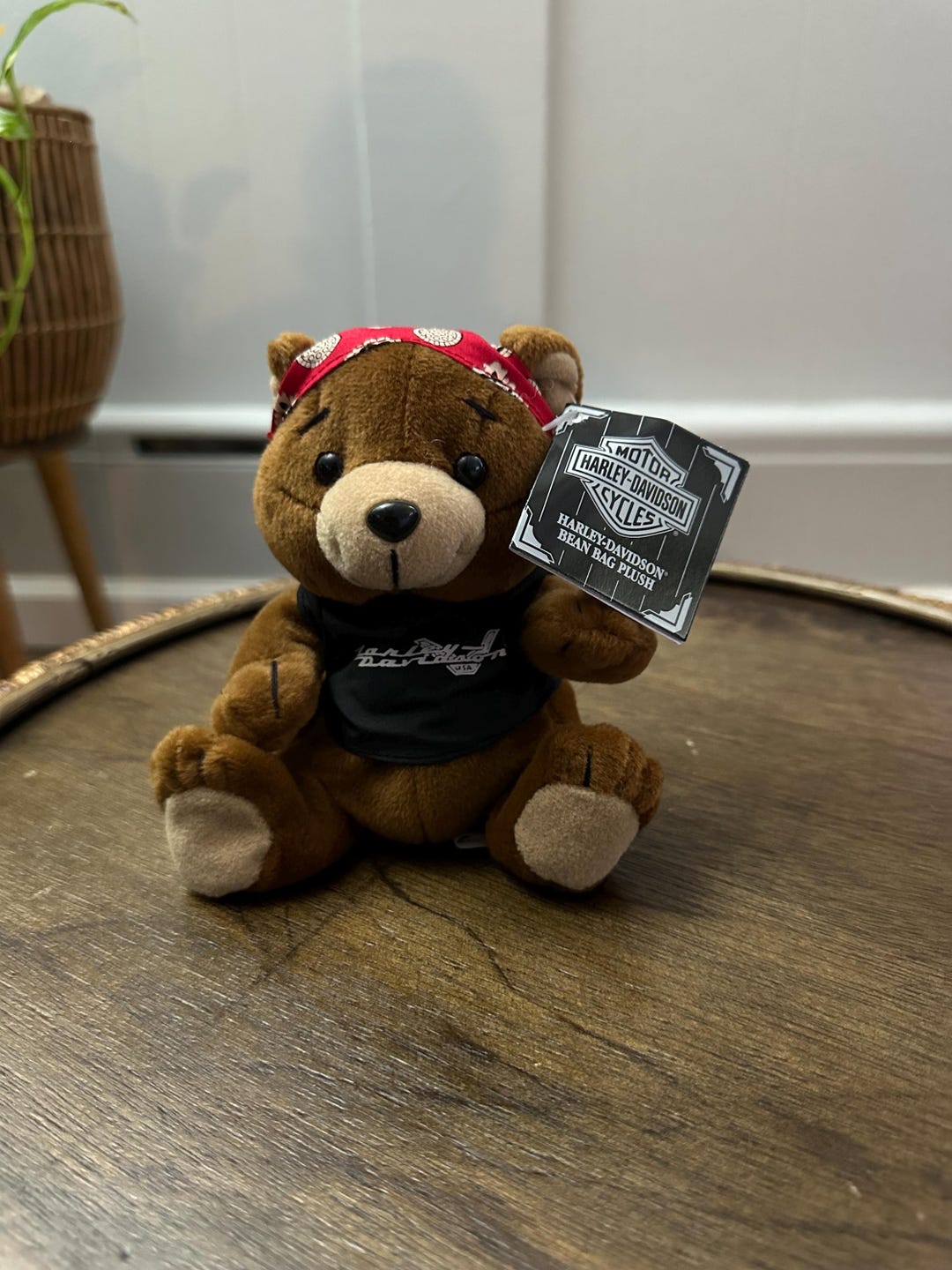 Harley Davidson Vintage 1997 Roamer Bean Bag Stuffed Bear Plush 6 Tags ...