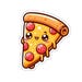 Cute Pizza Stickers Cute Pizza Design - Etsy