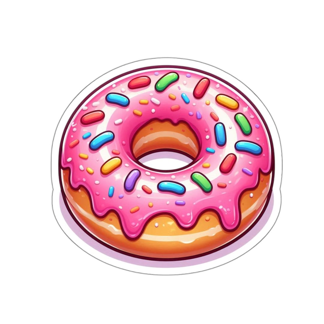 Donut Stickers Cute Donut Design - Etsy