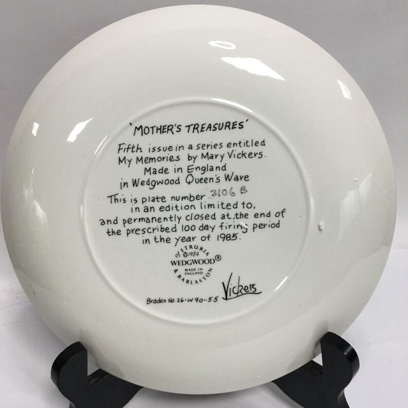 Vintage Wedgwood "mother's Treasures" by Marry Vickers Collectible ...