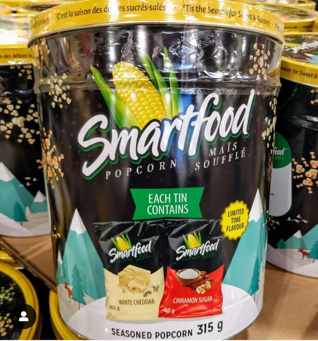 Smartfood Popcorn TINS Cheddar & Cinnamon. - Etsy