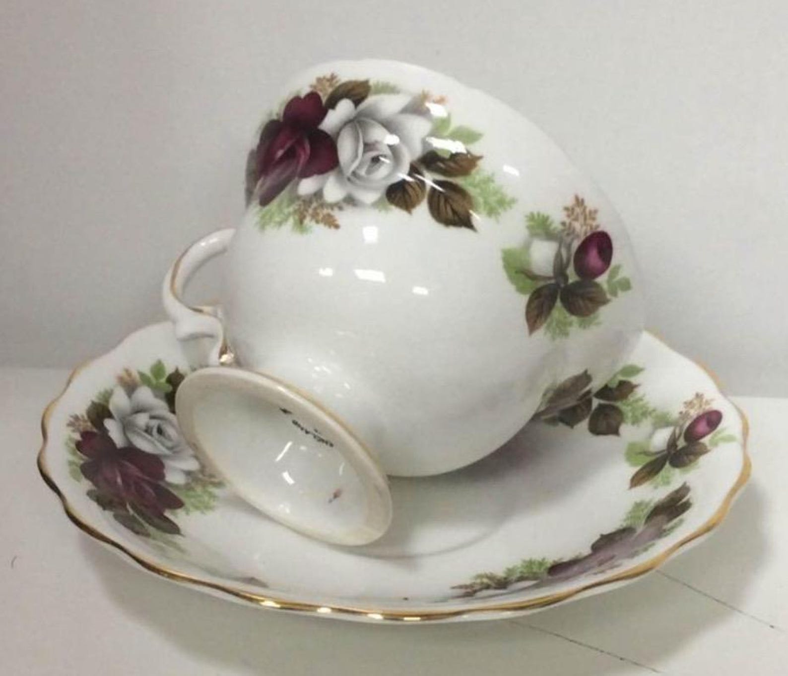 Rosina Bone China Teacup and Saucer Set - Etsy