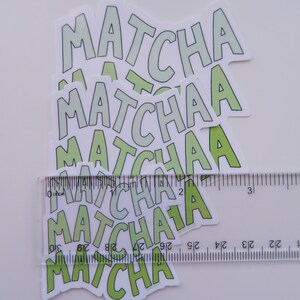 Matcha Matcha Matcha Sticker Water Bottle Sticker Cute Stickers for ...