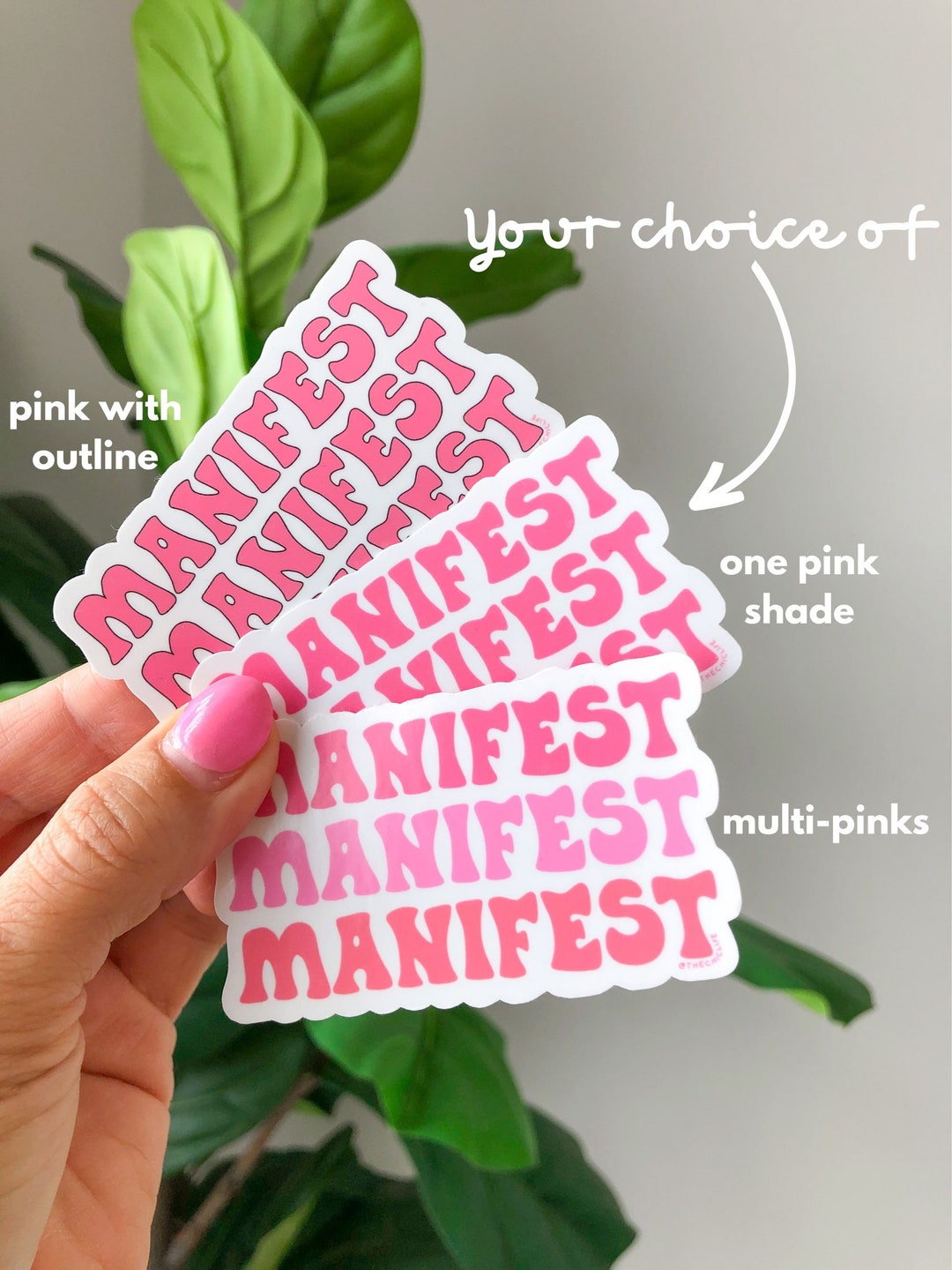 Manifest Sticker Water Bottle Sticker Cute Sticker for Laptop Cases ...