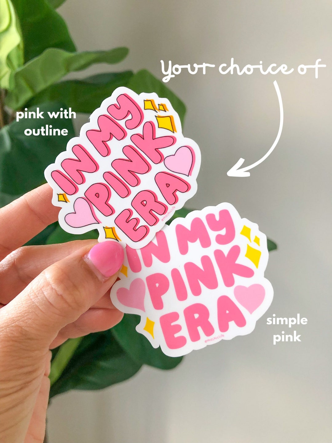 In My Pink Era Sticker | Water Bottle Sticker | Cute Sticker for Laptop ...