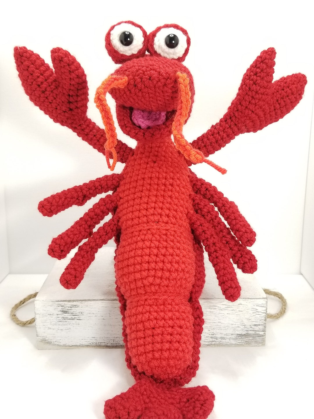 Crochet Lobster Puppet pattern - Etsy