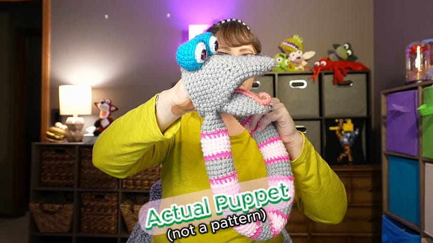 Snake Hand Puppet (finished Product) - Etsy