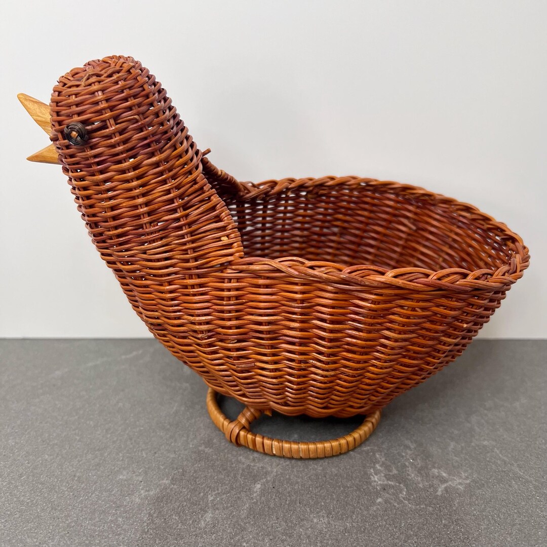Vintage Avon Chicken Chick Menagerie Wicket Basket With Original Box - Etsy