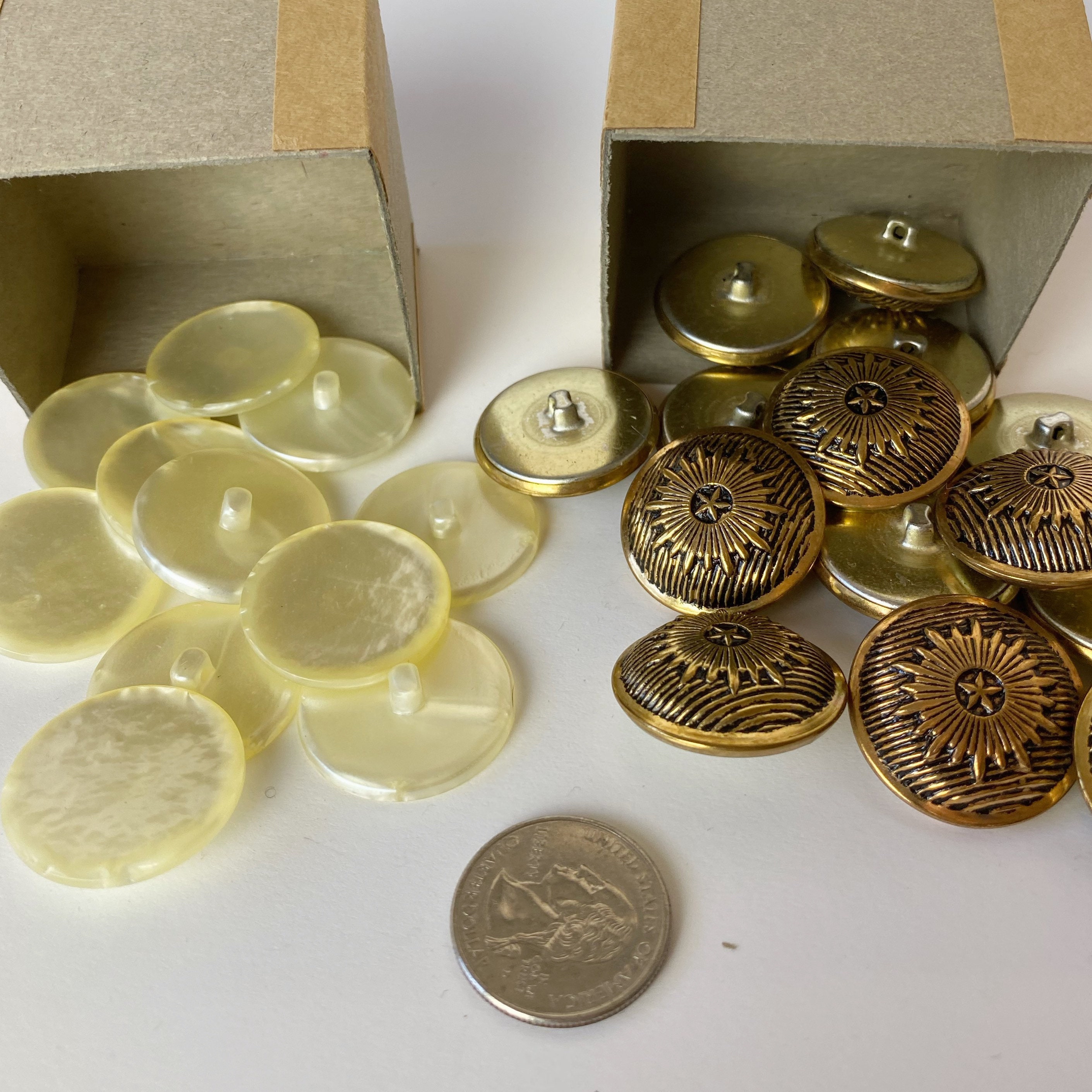 Vintage Lidz Brothers Button Set Original Display Box Salesman ...