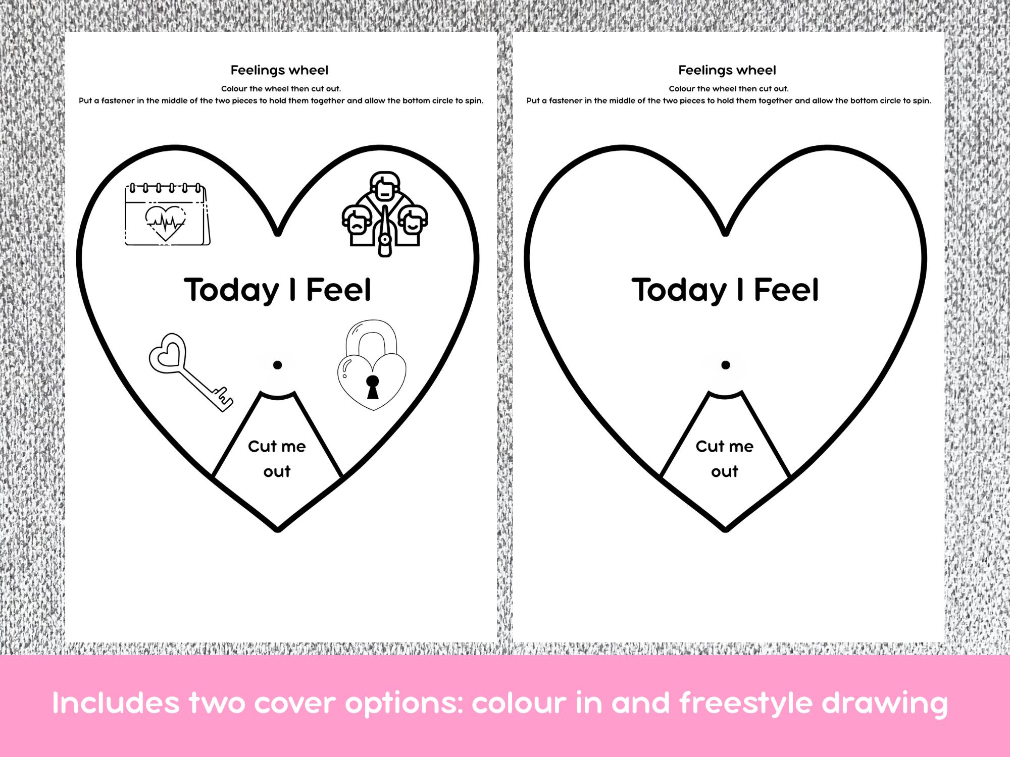 Spin & Colour in Feelings Wheel Printable | Preschool Activity ...