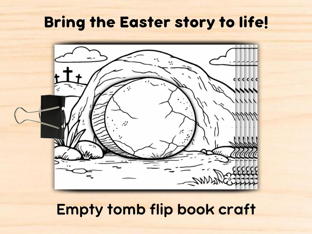 Easter Empty Tomb Flip Book Craft | Sunday School Activity | He is ...
