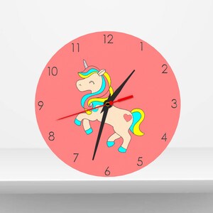 Cute Unicorn-themed Digital Clock Design - Etsy