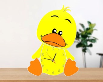 Cute Duck-shaped Digital Clock Design - Etsy