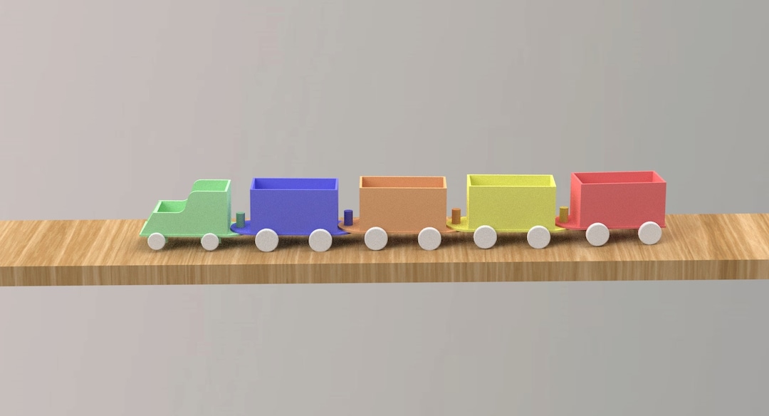 Montessori Wooden Train Toy Box, Gift Kids - Etsy
