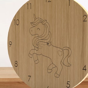 Cute Unicorn-themed Digital Clock Design - Etsy