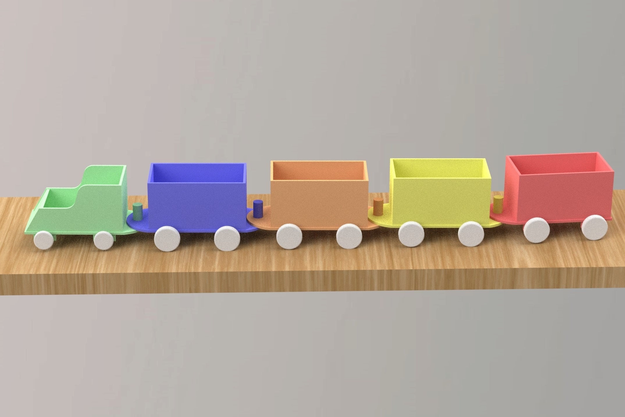 Montessori Wooden Train Toy Box, Gift Kids - Etsy