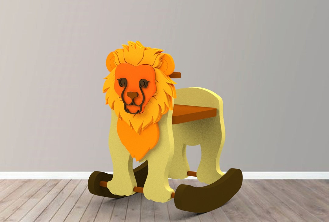 Leon Rocking Chair for Kids , Wooden Kids Gift - Etsy