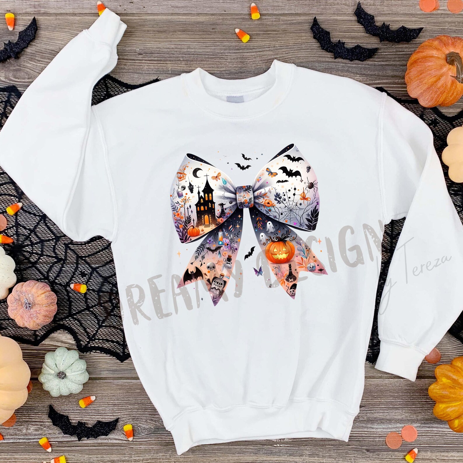 Coquette Halloween Bow Png, Spooky Season Png, Girly Halloween Coquette ...