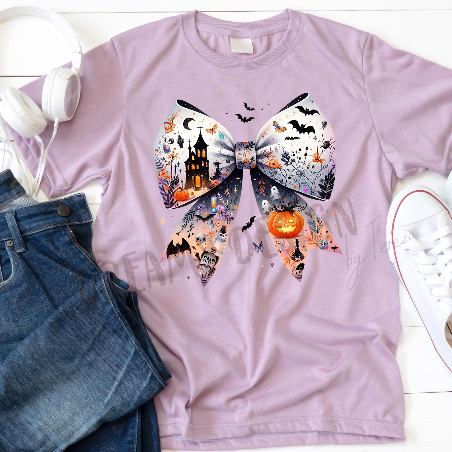 Coquette Halloween Bow Png, Spooky Season Png, Girly Halloween Coquette ...