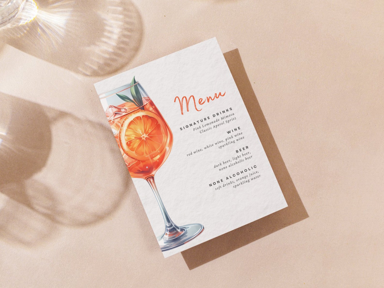 Drinks Menu Template, Printable Drinks Sign, Editable Bar Menu ...