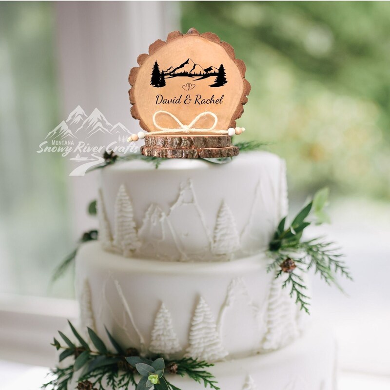 Mountain Cake Topper - Etsy