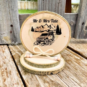 Jeep Wedding Cake Topper Personalized Cake Topper Mountain Cake Topper ...
