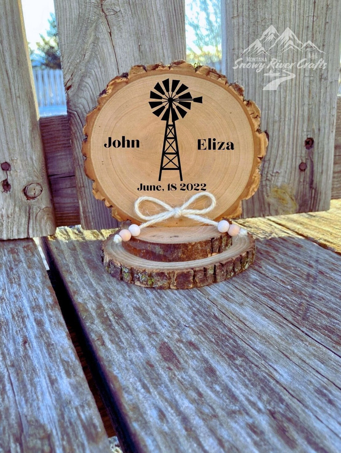 Rustic Cake Topper Farm Personalized Cake Topper Country Cake Topper ...
