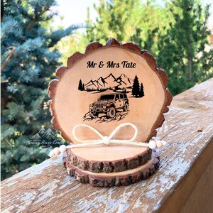 Jeep Wedding Cake Topper Personalized Cake Topper Mountain Cake Topper ...