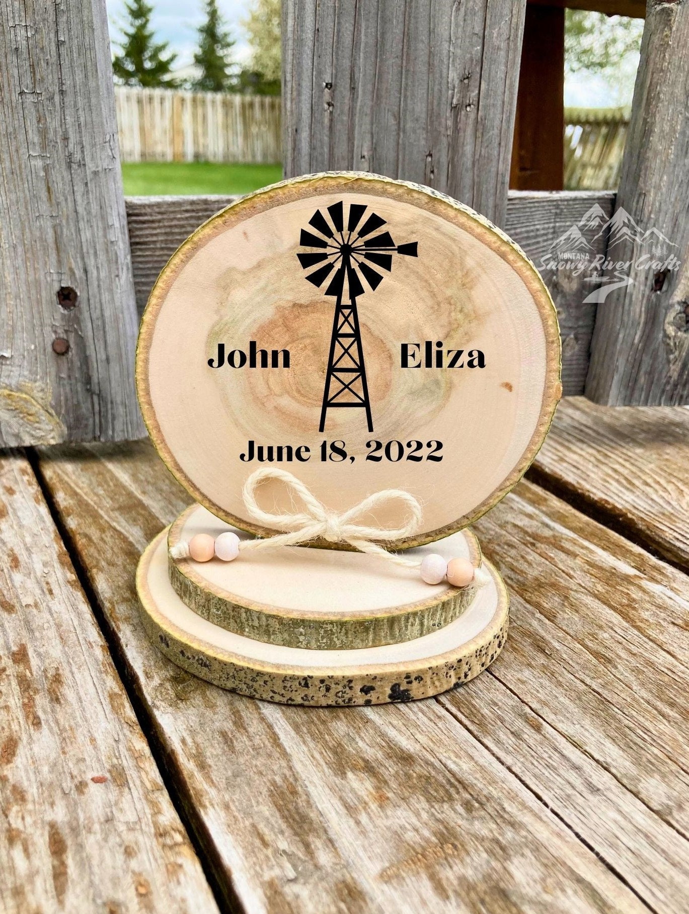 Rustic Cake Topper Farm Personalized Cake Topper Country Cake Topper ...