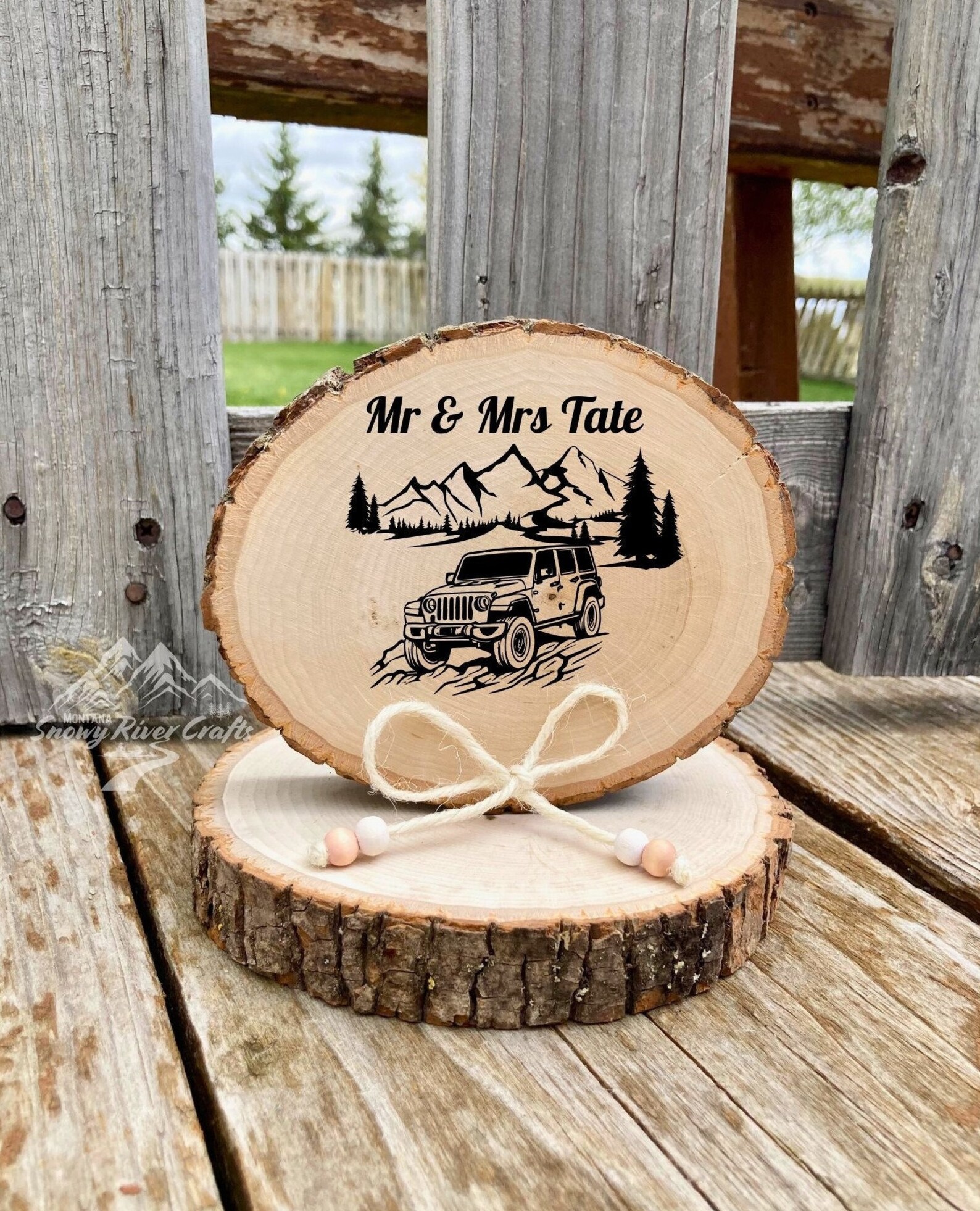 Jeep Wedding Cake Topper Personalized Cake Topper Mountain Cake Topper ...
