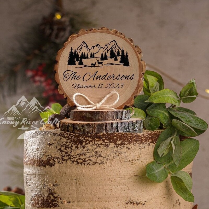 Mountain Cake Topper - Etsy