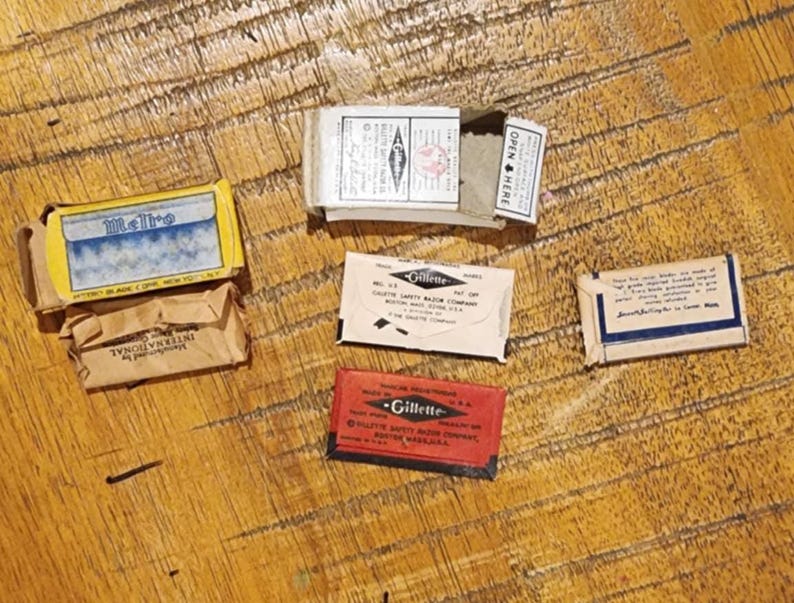 Vintage 1930's Gillette Ever Ready Razor - Patent Date 1912 - Gillette ...