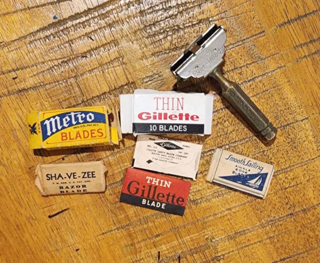 Vintage 1930's Gillette Ever Ready Razor - Patent Date 1912 - Gillette ...