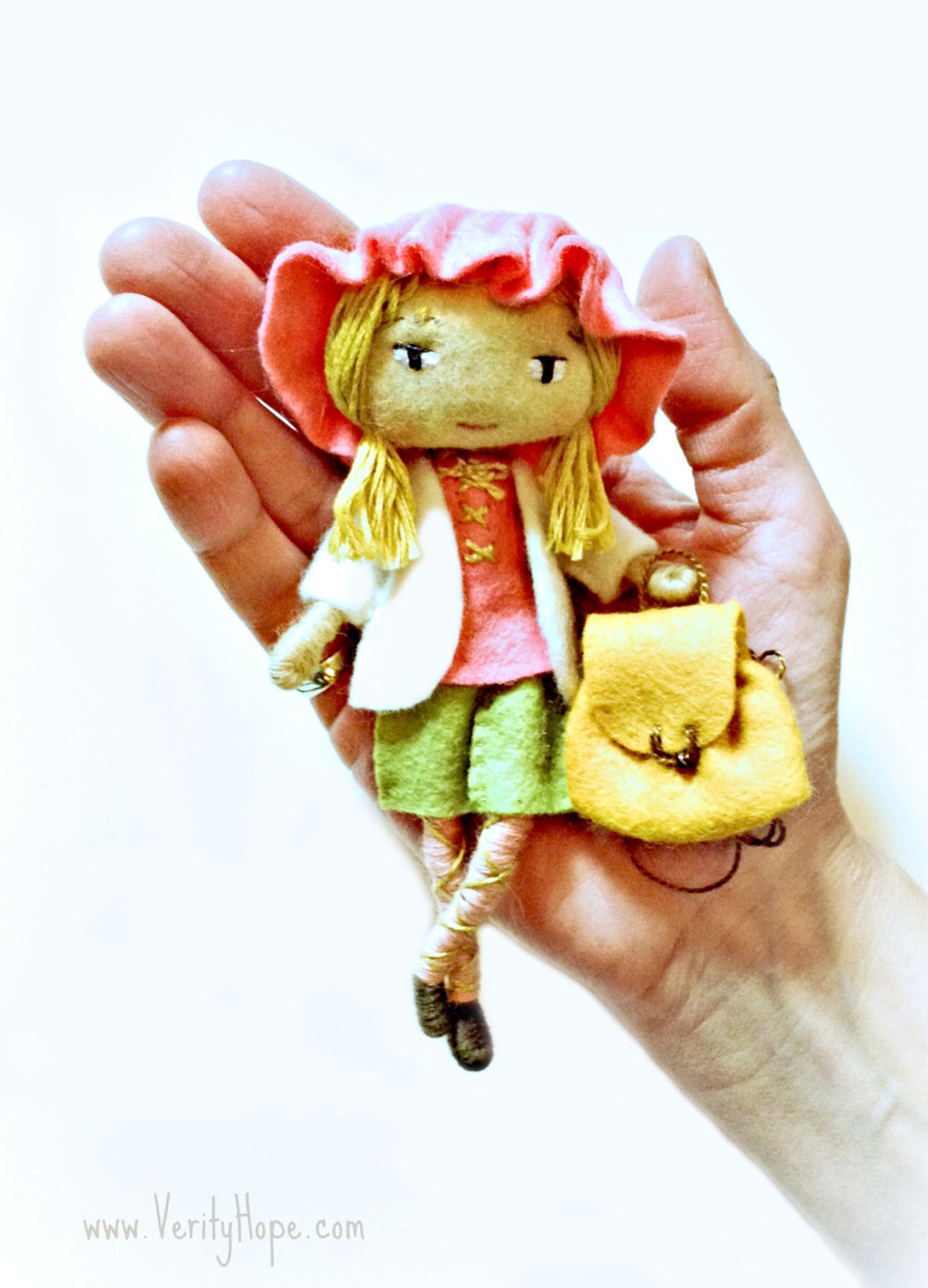 Mini Felt Girl Doll / Digital Pattern Tutorial | Etsy